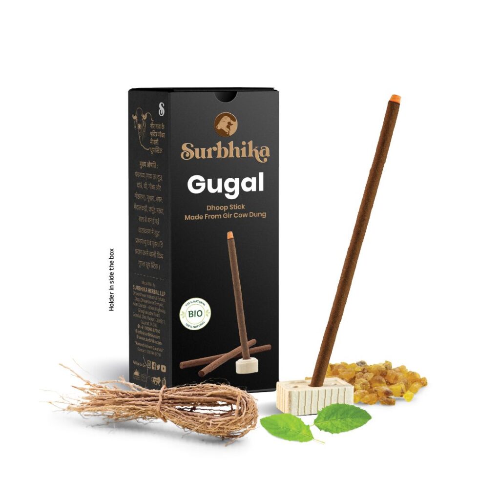 Gugal Dhoop Sticks - 3" & 6" 100% Charcoal Free, Pure!