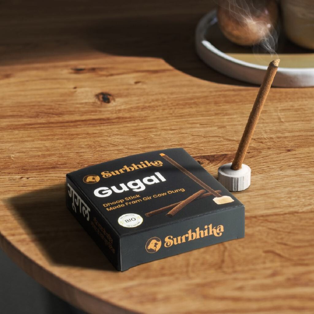 Guggal Dhoop Sticks: 100% Charcoal Free [Pure & Natural] 3"