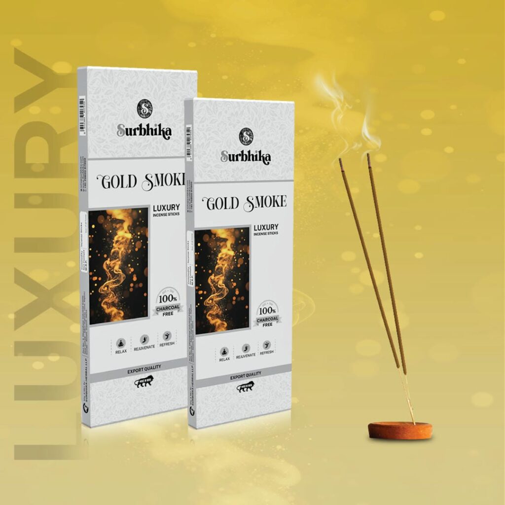 Gold Smoke Luxury Incense Sticks - Best for Daily Pooja